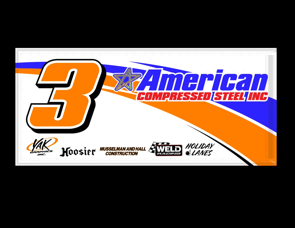 Year 3 Mini Wing board #3 American Compressed Steel Orange/Blue/Black ...